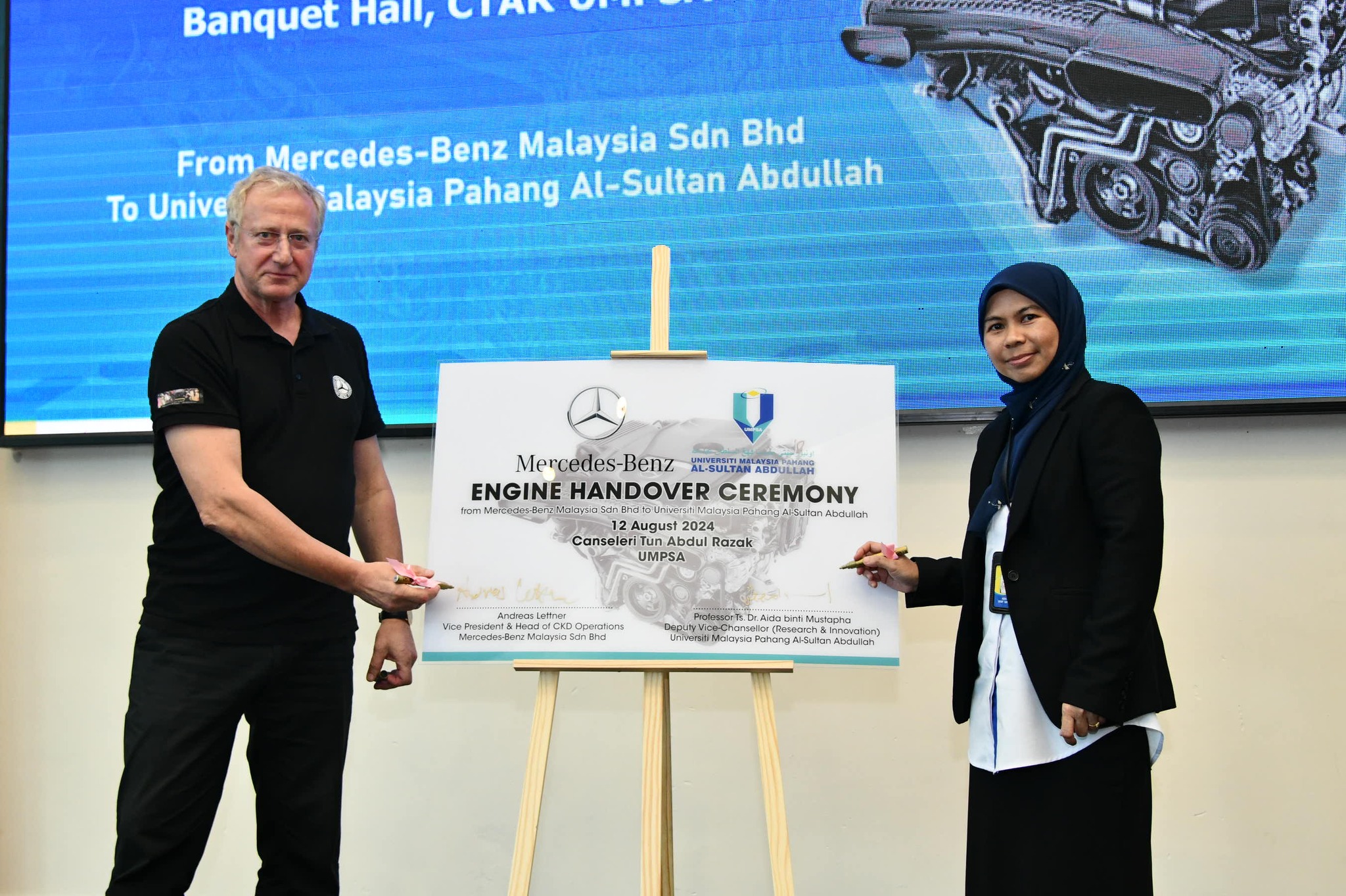 AEC - Engine Handover Ceremony between Mercedes-Benz and UMPSA (AEC)